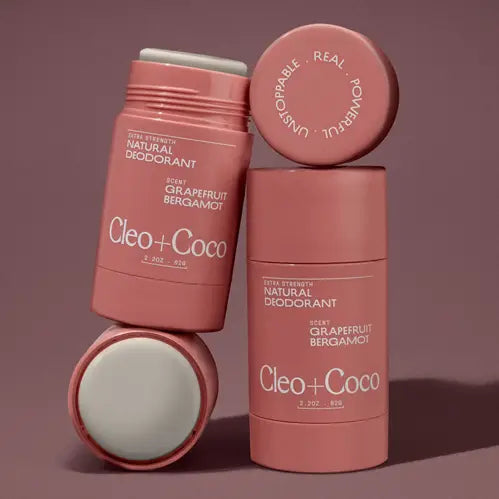 Cleo + Coco Natural Deodorant - Extra Strength - Grapefruit Bergamot ...